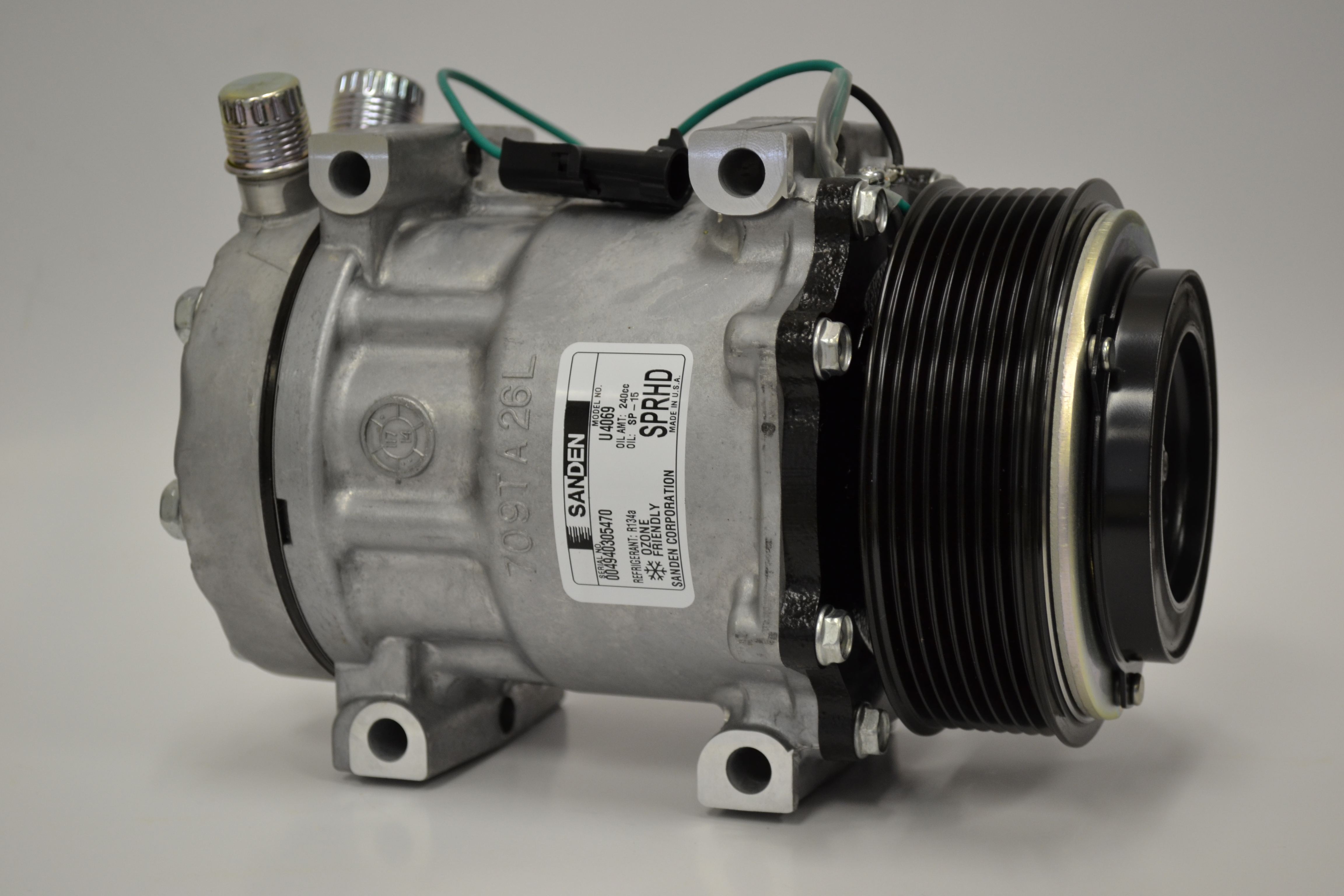 NEW Original Sanden Compressor Super Heavy Duty 4069, 4698 (1101030 ...