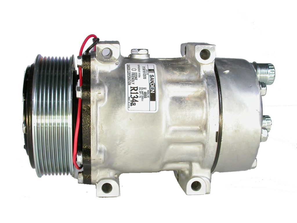 NEW Compressor Sanden model 4666, 4022 (1101235) - AC Parts for Auto ...