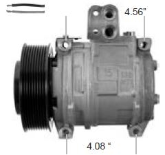 DENSO TYPE 10S15C Compressor (After Market) - 5938 (1401221-1) - AC ...