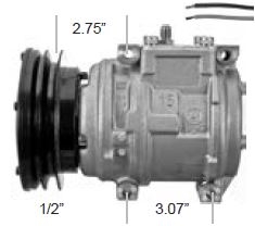 DENSO TYPE 10S15C Compressor (After Market) - 5938 (1401221-1) - AC ...