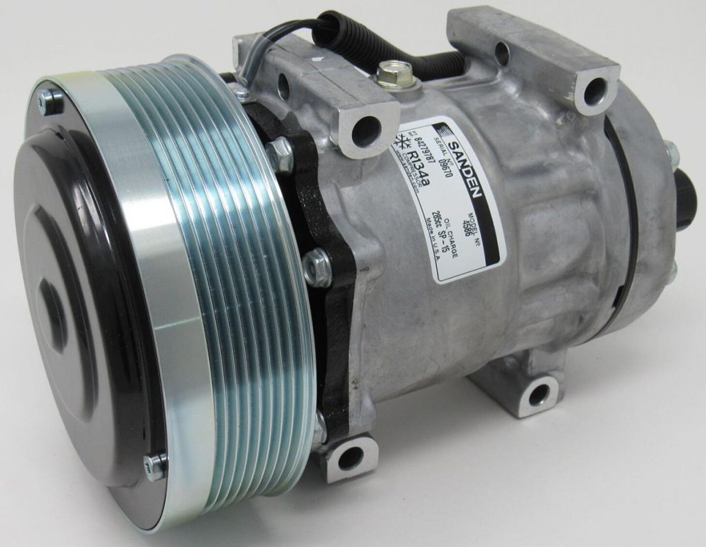 NEW Original Sanden Compressor 4586, 4109, 84279787 (1101058) - AC ...