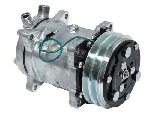 NEW Original Sanden Compressor SD5H14 Ear Mount 132mm 2A groove. 24v ...