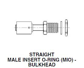 AC Fitting Aluminum Beadlock Straight #8 Male Insert O-Ring (MIO ...