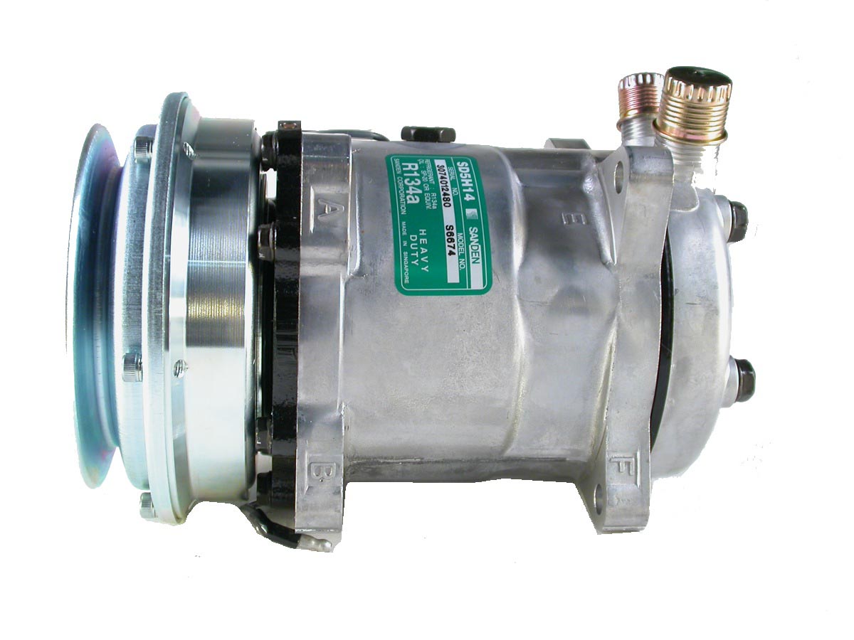 NEW Original Sanden Compressor 6674 (1101378) - AC Parts for Auto ...