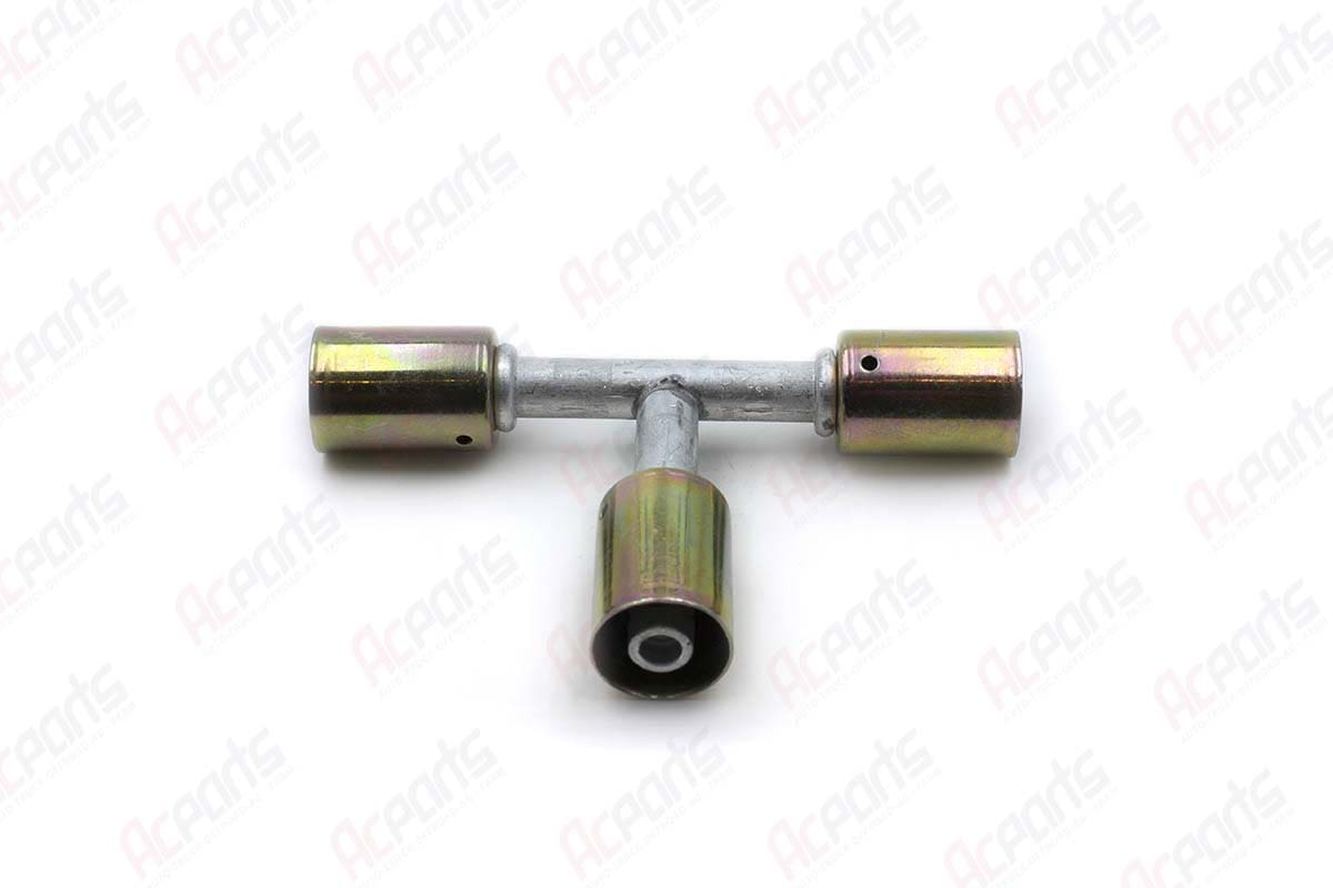AC Fitting Aluminum Beadlock T- Splicer 3 Way Beadlock #8 13/32" Hose ...