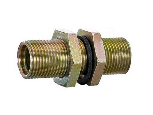 AC Fitting - Steel Straignt BULKHEAD Fitting #10 7/8-14" MO x #10 7/8 ...