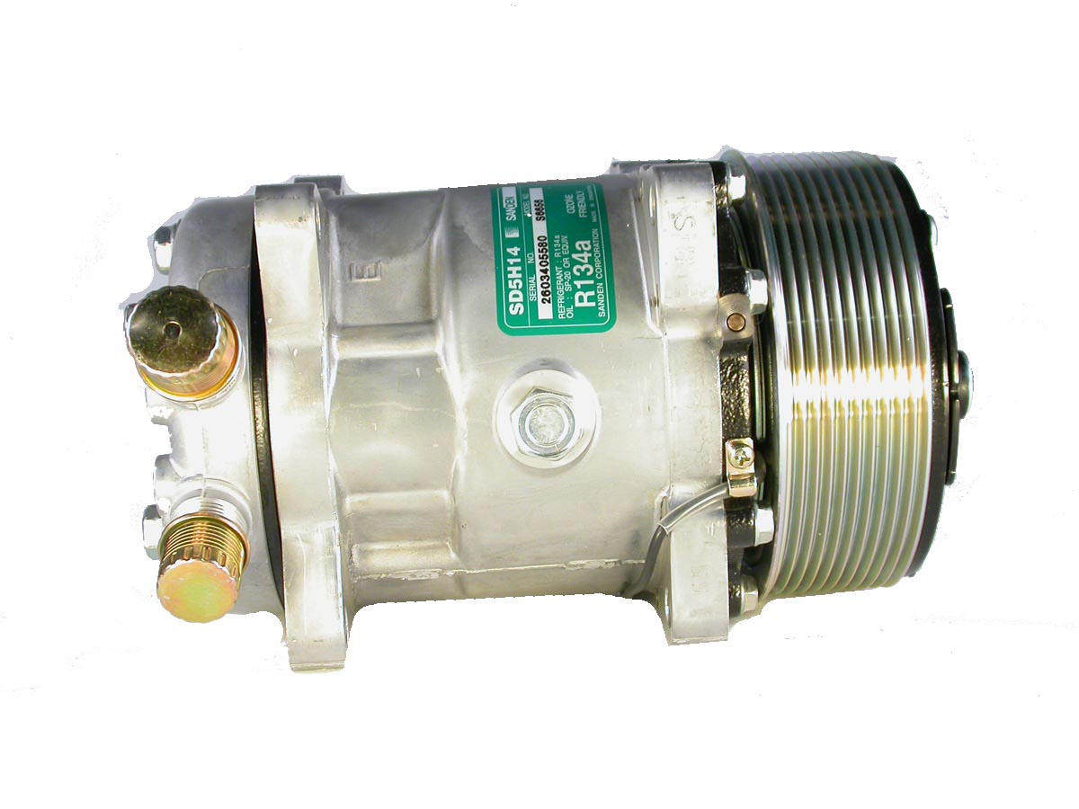 NEW Original Sanden Compressor SD5H14 6656 (1103501) - AC Parts for ...
